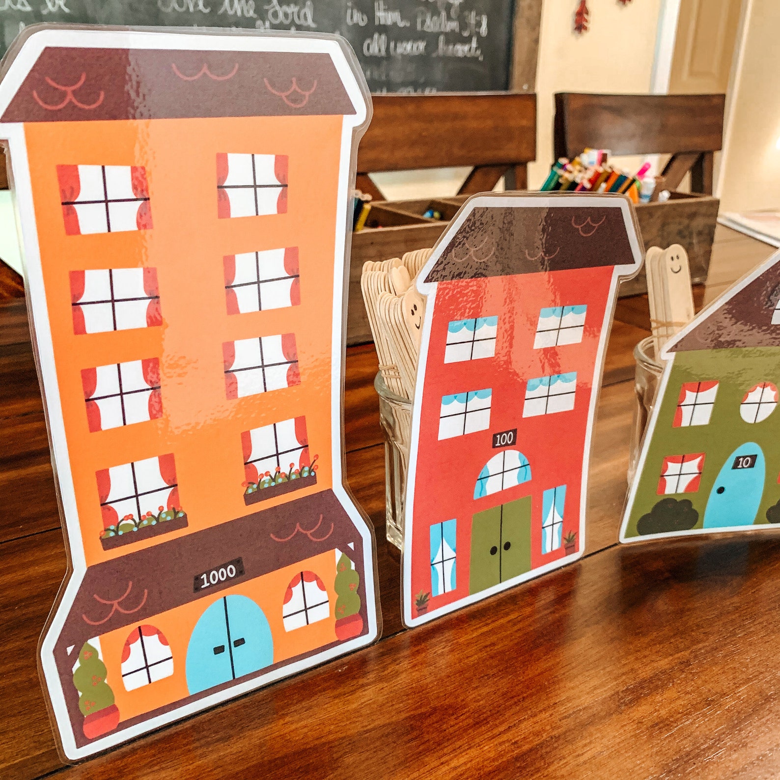 Place Value BUNDLE, Printable Place Value Village and Math Worksheet ...