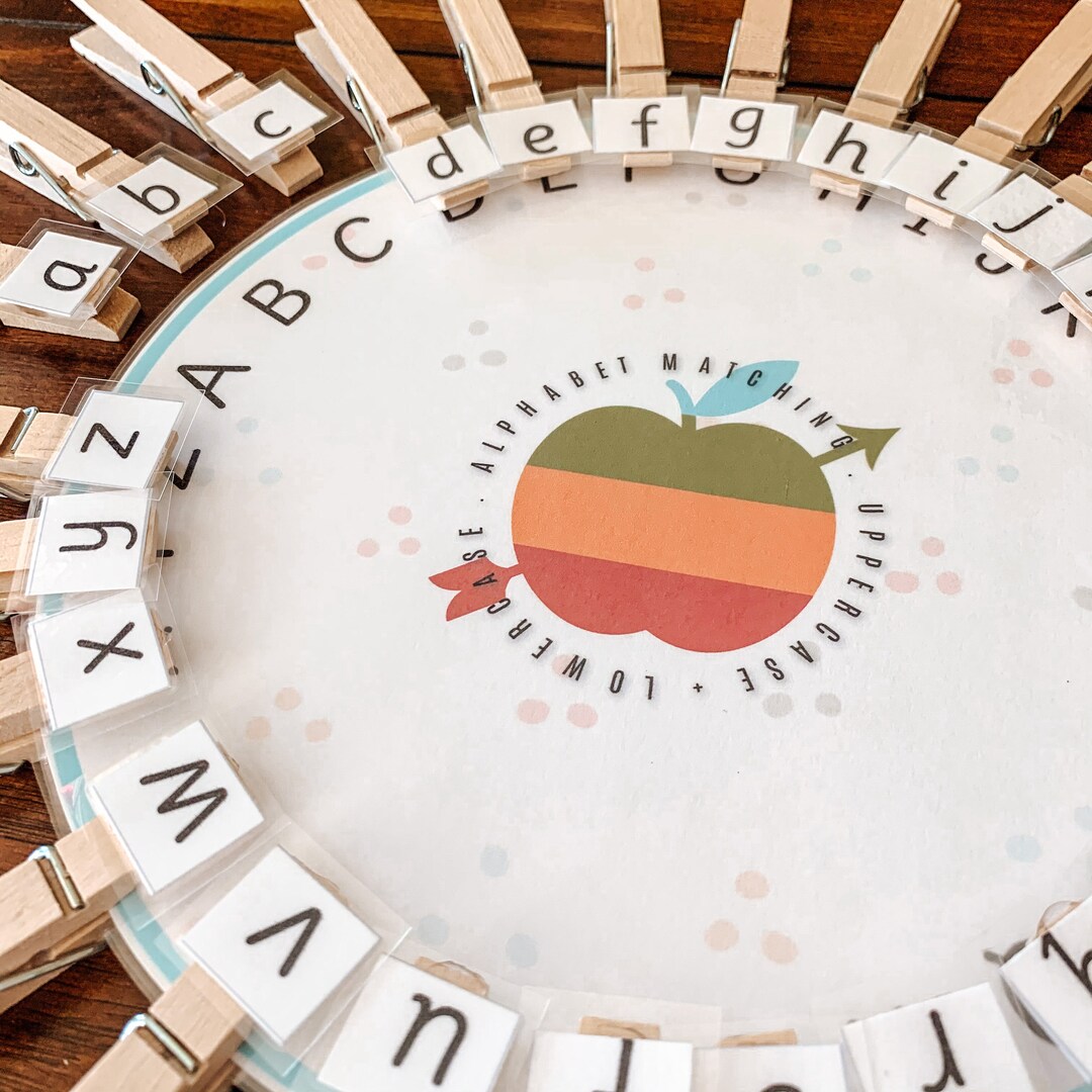Alphabet Matching Wheel, Uppercase & Lowercase, Busy Binder Activity ...