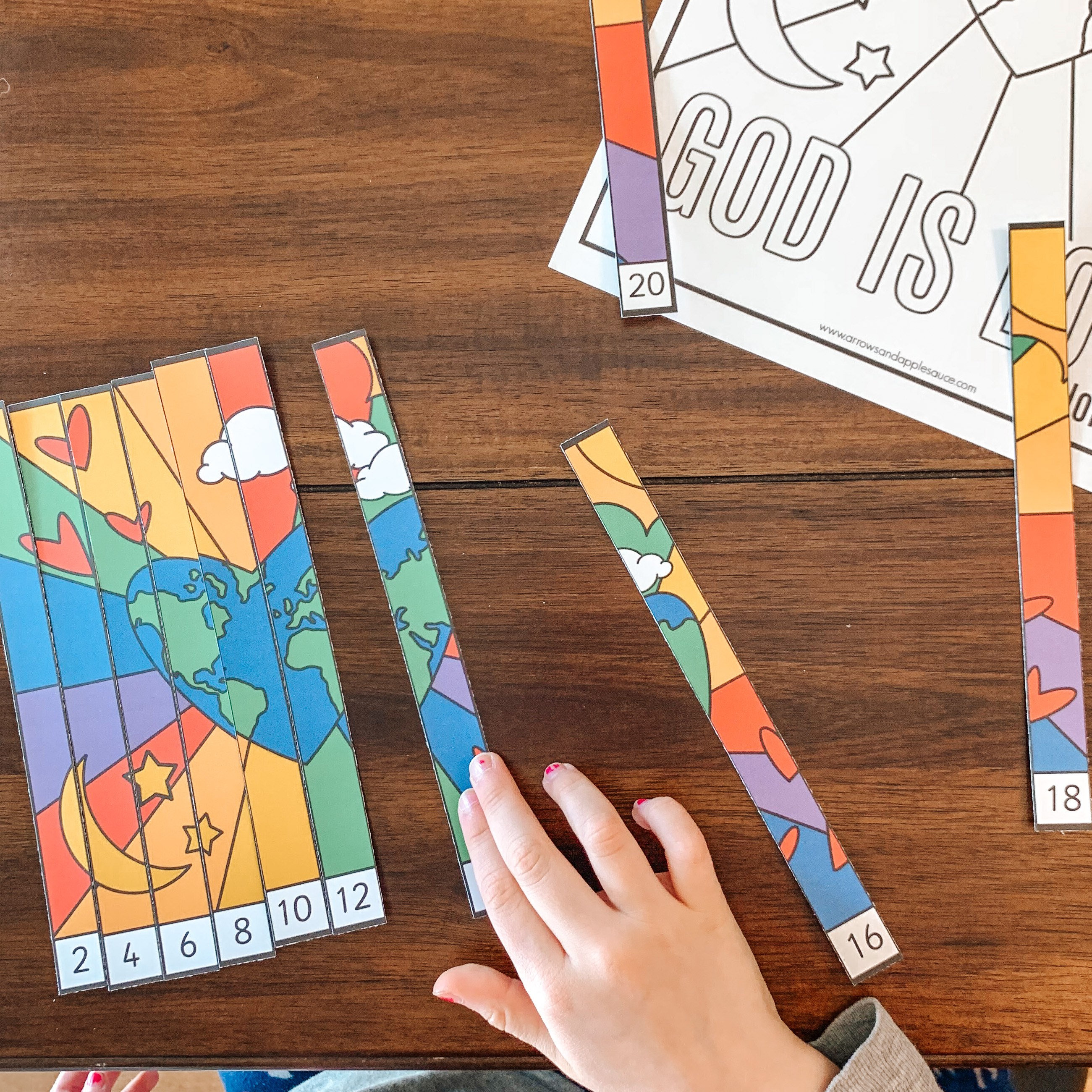 God is Love Bible Activity, Printable Kids Bible Study, John 3:16 ...