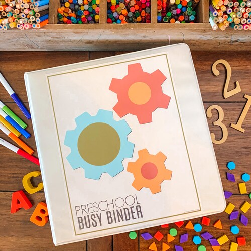 Numbers & Shapes Busy Binder Printable Preschool Curriculum - Etsy