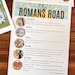 Romans Road Printable Bible Activity, Kids Theology, Verse Tracing ...