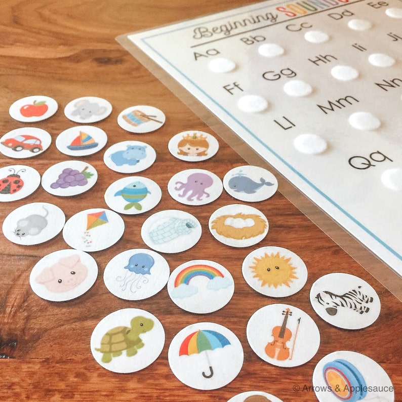 Beginning Sounds Printable Alphabet Game Preschool - Etsy