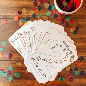 Skip Counting Cards, Printable Multiplication Resources, Homeschool ...