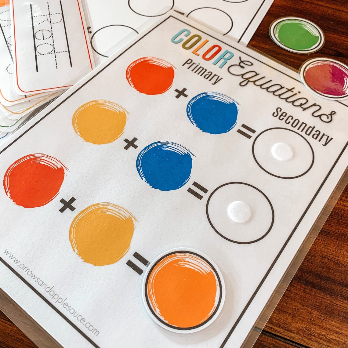 Primary and Secondary Color Mixing Bundle, Printable Color Activities ...