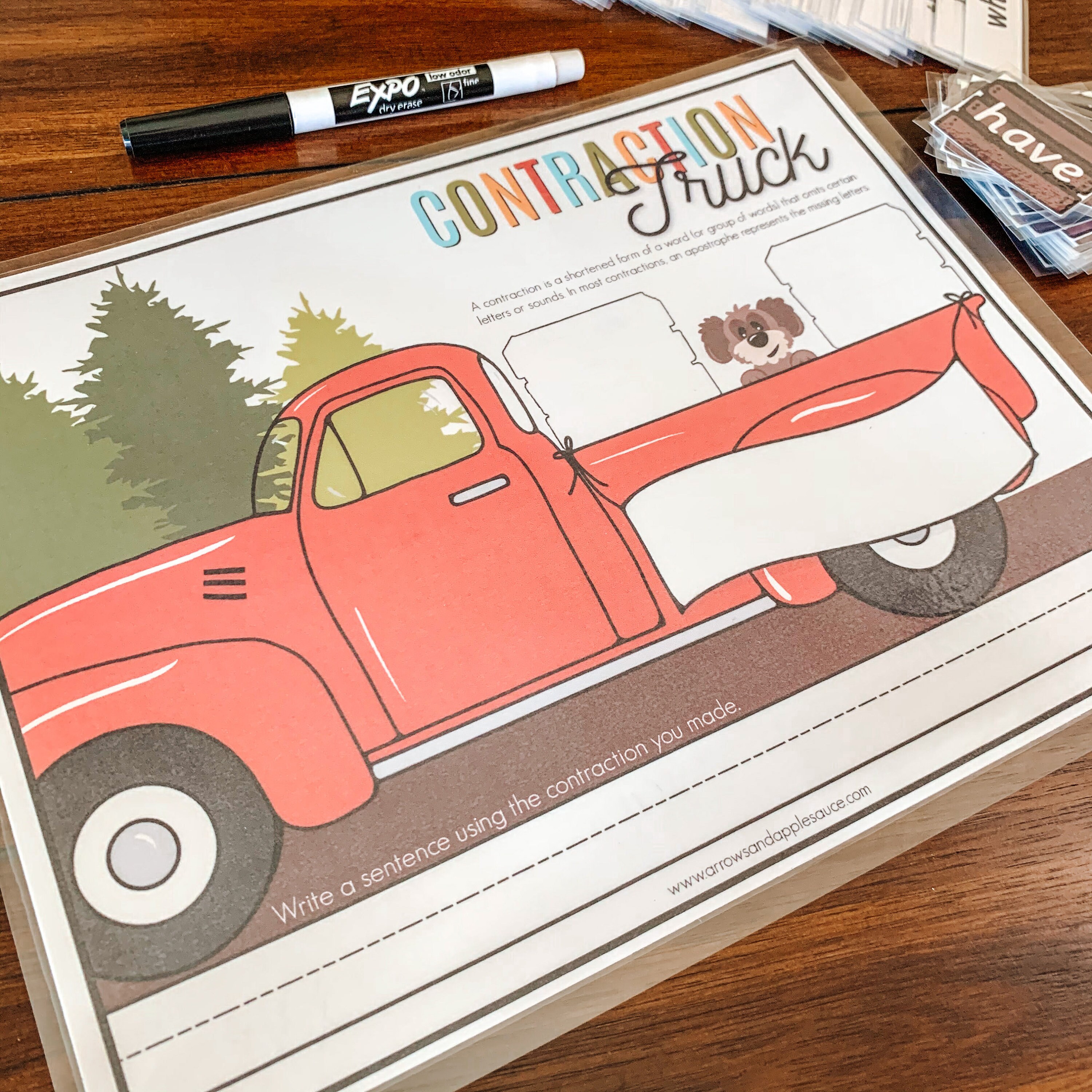 Contraction Activity, Printable Reading Game, Spelling Practice ...