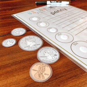 Kids Money Activity, US Coins, Kindergarten Math Game, Learning Money ...