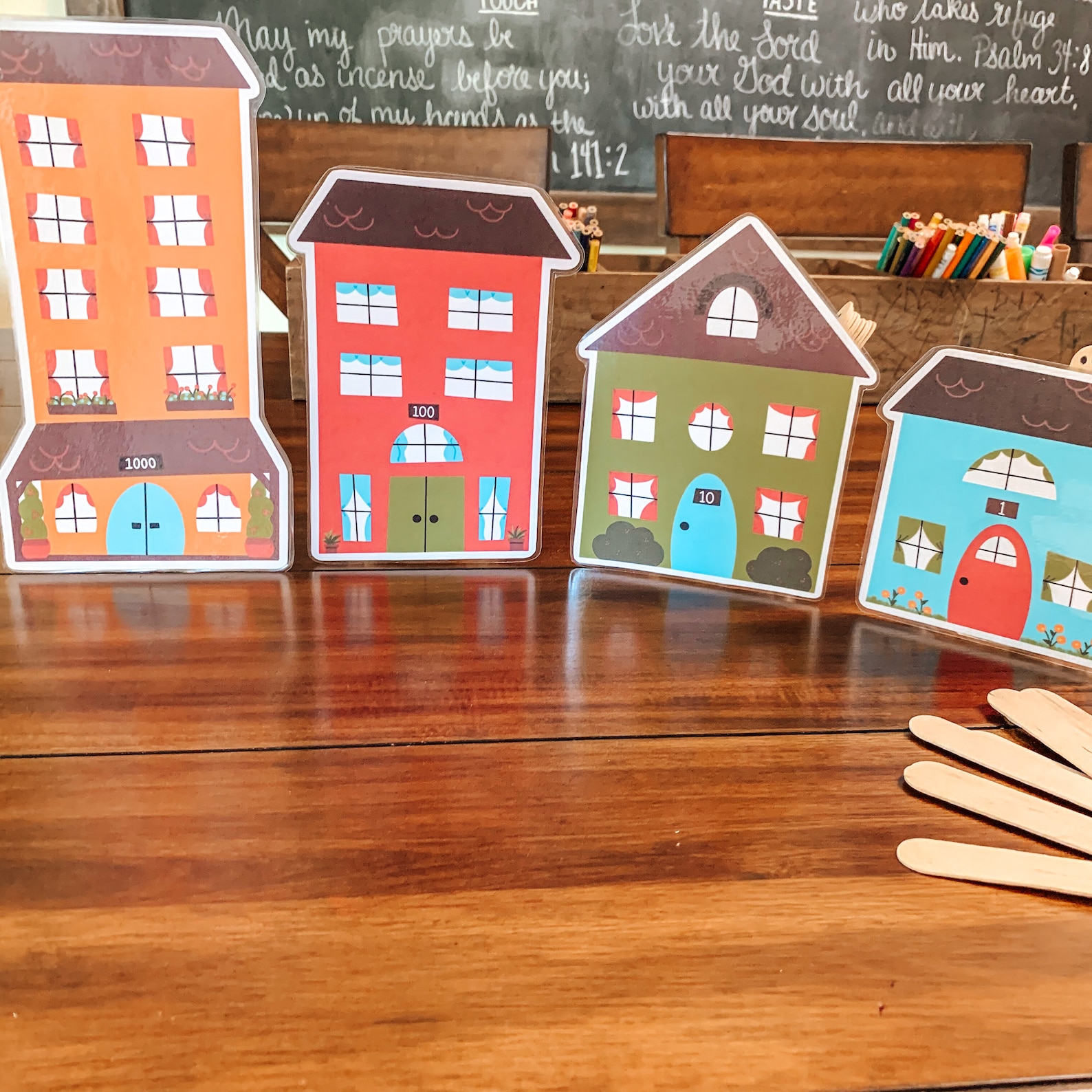 Place Value BUNDLE, Printable Place Value Village and Math Worksheet ...