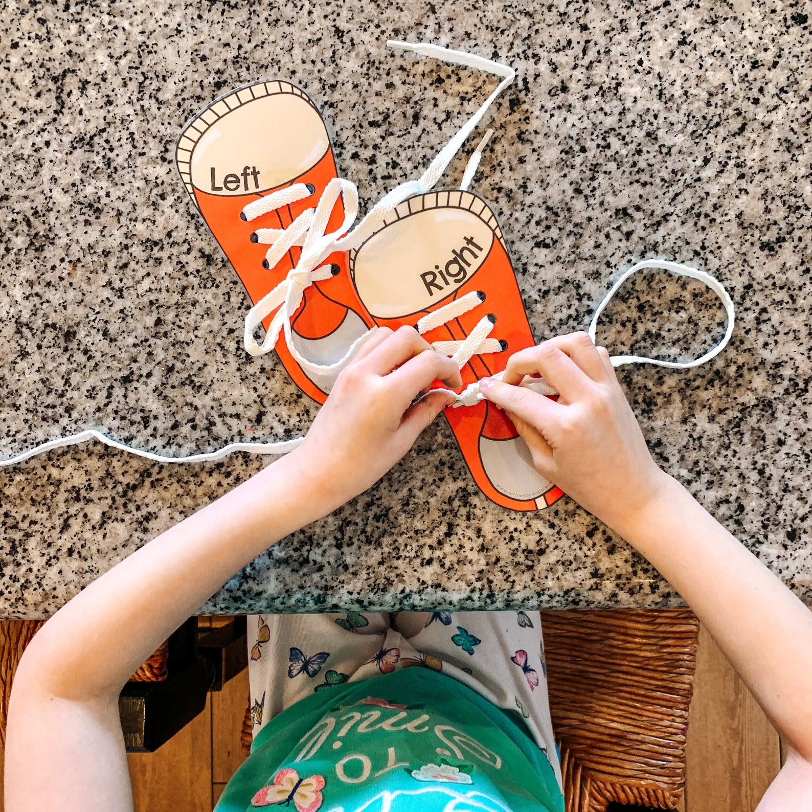 Shoe Lacing Cards Printable Shoe Tying Practice Shoelaces | Etsy