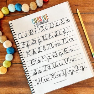 Cursive Alphabet Bible Verses, Printable Cursive Workbook, Scripture ...