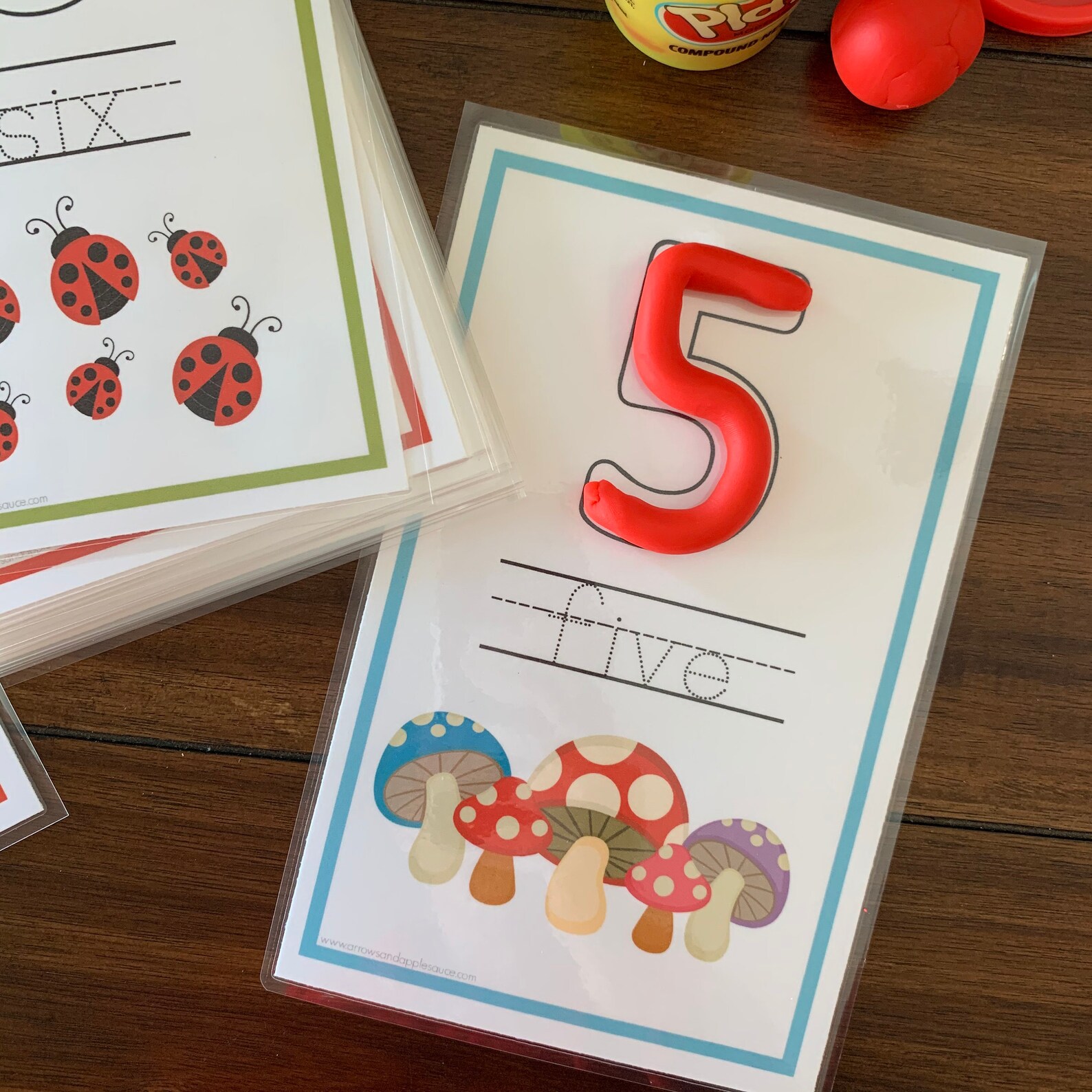 Number 1-20 Oversized Flashcards, Printable Jumbo Counting Cards, Play ...