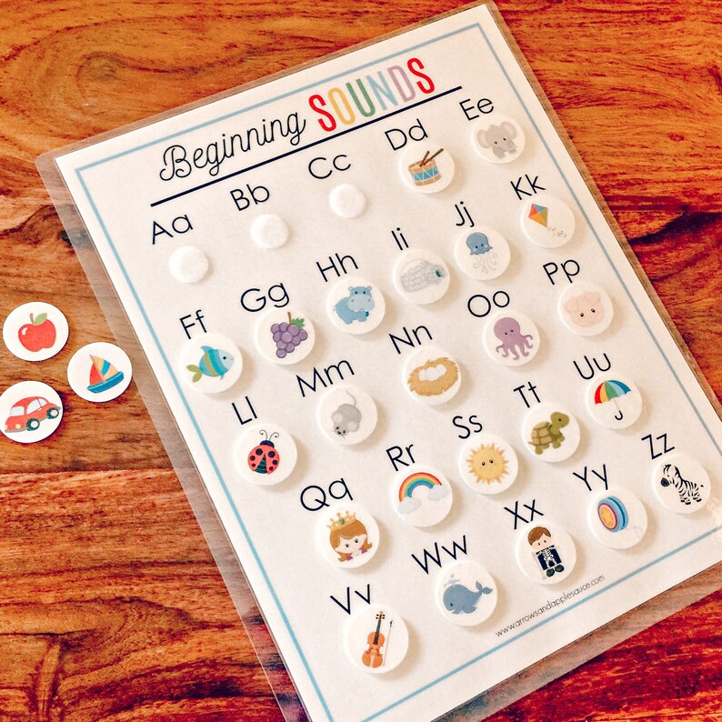 Beginning Sounds Printable Alphabet Game Preschool - Etsy