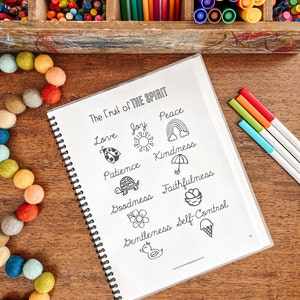 Cursive Fruit of the Spirit Printable Workbook, ESV Bible Penmanship ...
