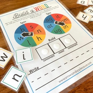 CVC Reading Game, Printable Sight Word Practice, Beginning Phonics ...