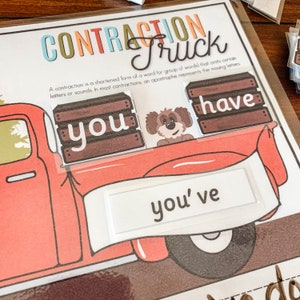 Contraction Activity, Printable Reading Game, Spelling Practice ...