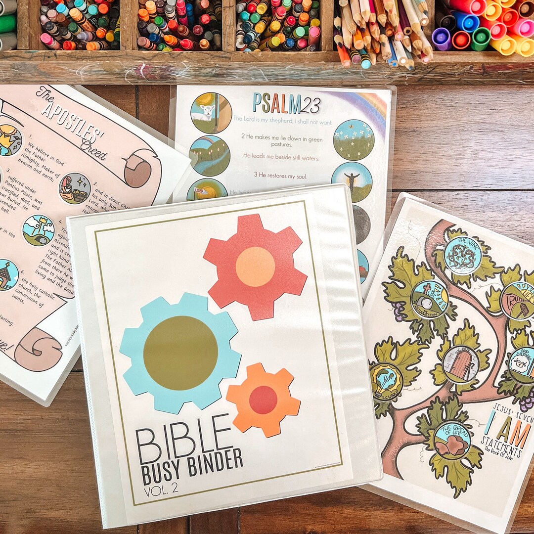 Bible Busy Binder VOL.2, Printable Kids Bible Activities, Psalm 23, I ...