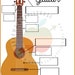 Guitar Parts Printable Memory Game, Learning Guitar, Beginner Acoustic ...