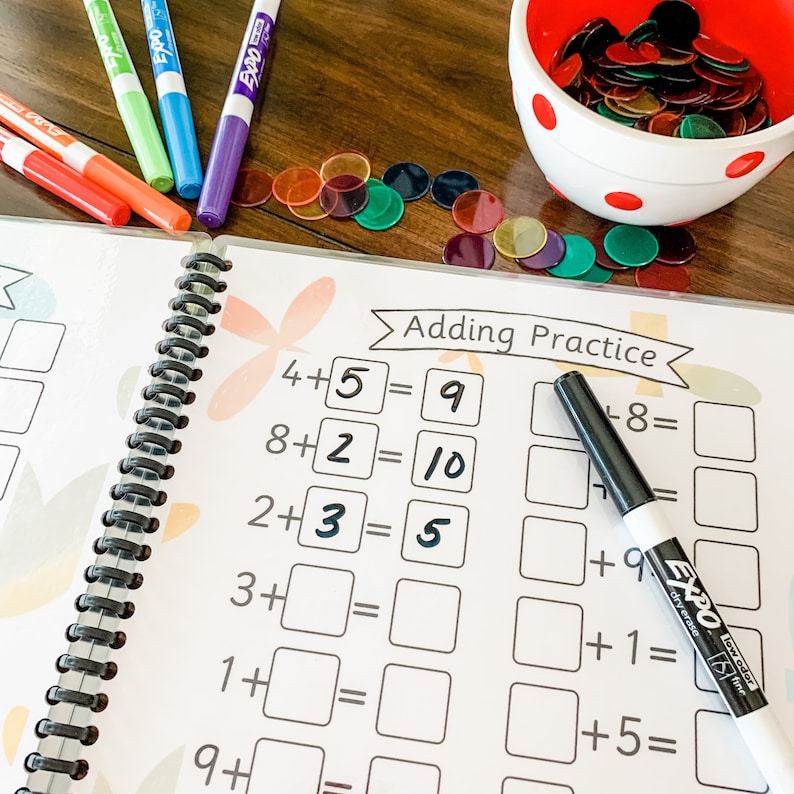 Addition Subtraction Math Facts Printable Workbook Elementary - Etsy