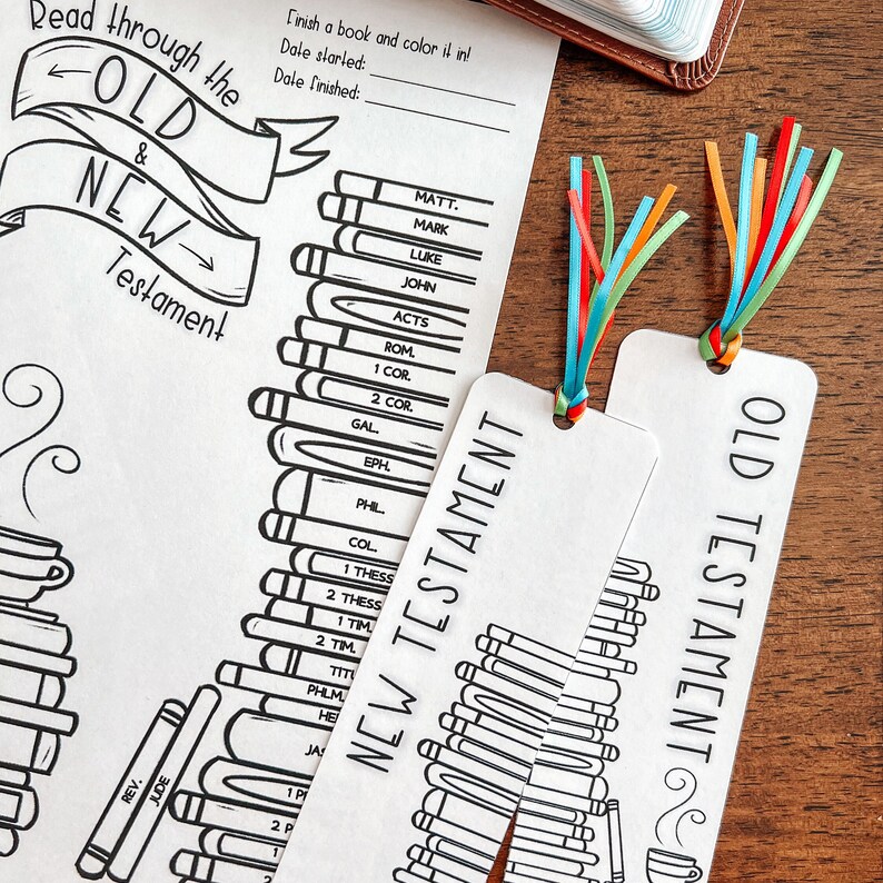 Bible Reading Trackers, Printable Journaling Page, Bible Bookmarks ...