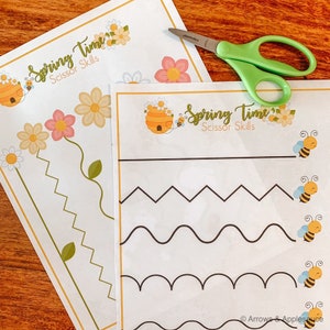 Spring Time Printable Activity Bundle, Scissor Skills Worksheet ...