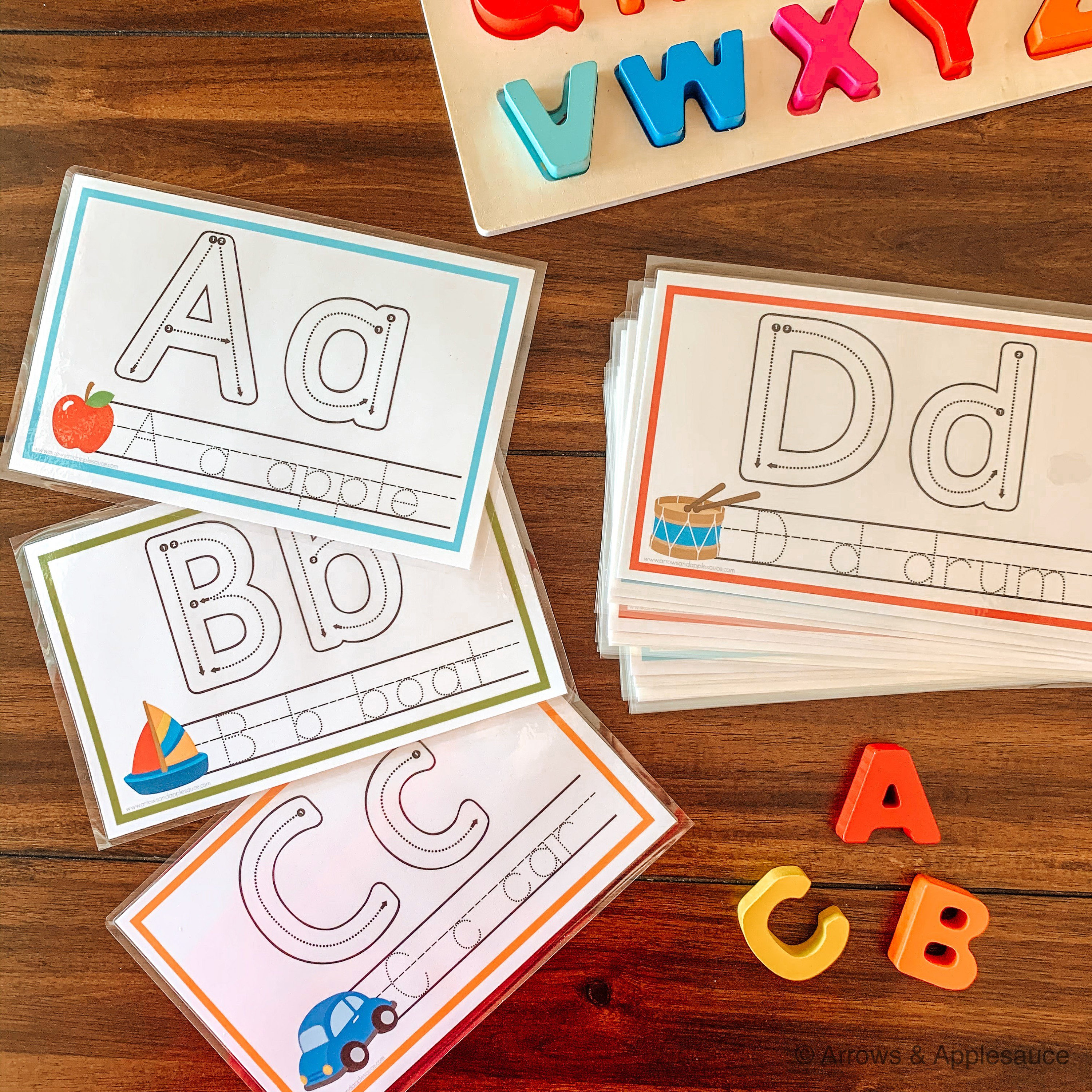 Alphabet Flashcards Printable Oversized ABC Cards Jumbo - Etsy Canada