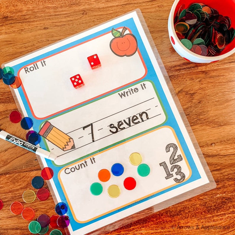 Numbers & Shapes Busy Binder Printable Preschool Curriculum | Etsy Canada
