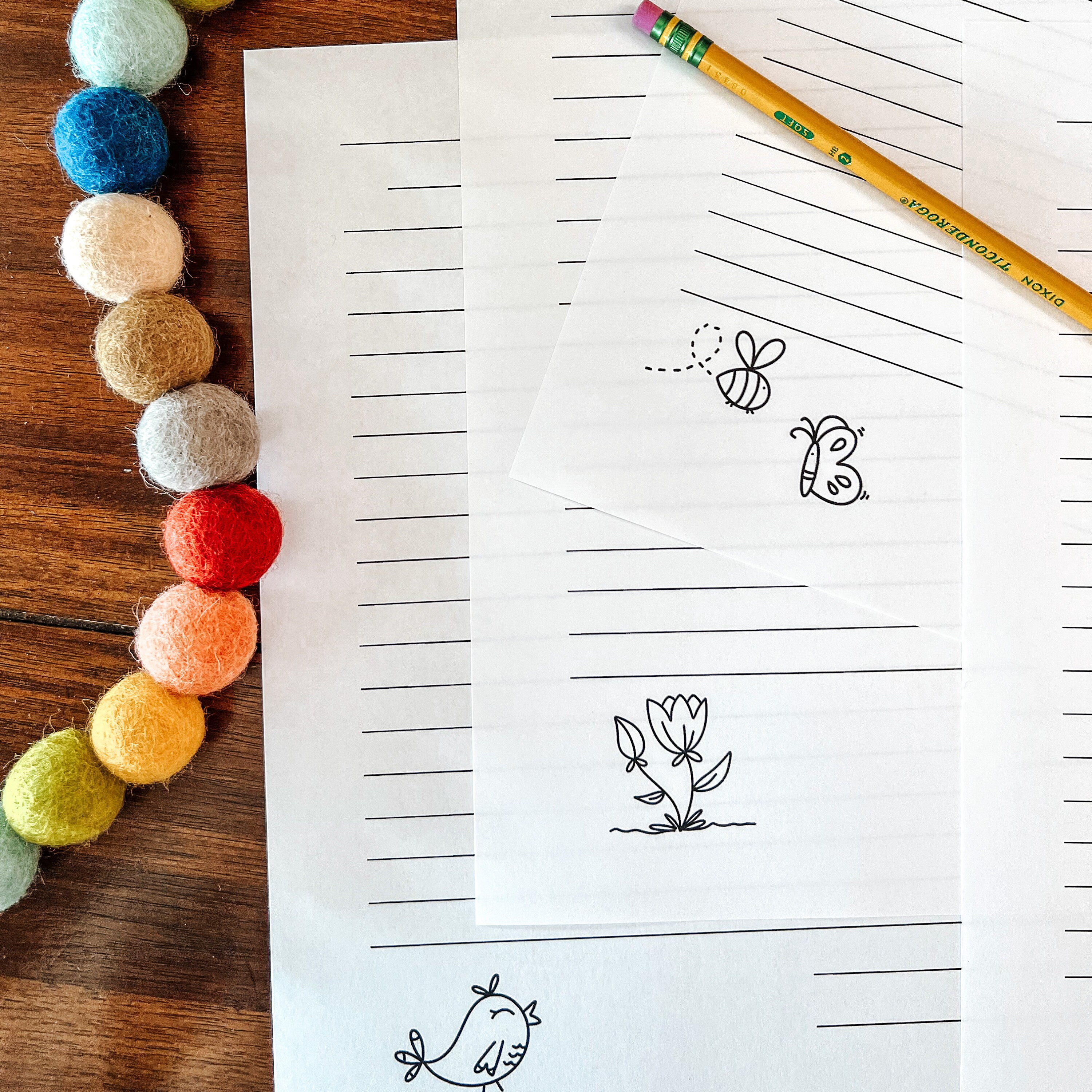 Letter Writing Activity Set, Printable Letter Anatomy Writing Guide ...
