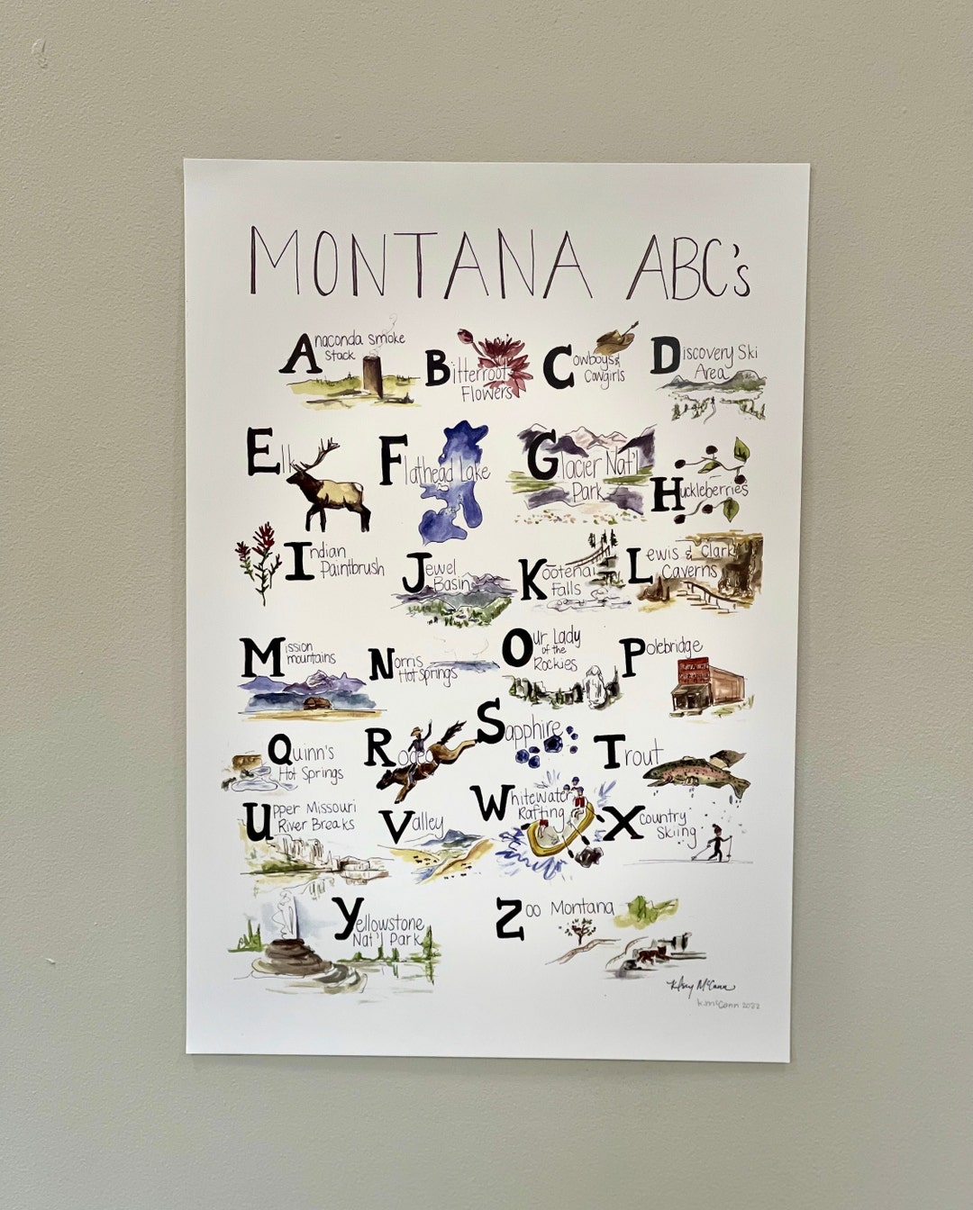 Montana Abc's - Etsy