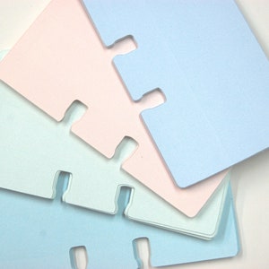 Rolodex Cards - Double Sided 4 Color Set - Pale Shabby Colors - Etsy