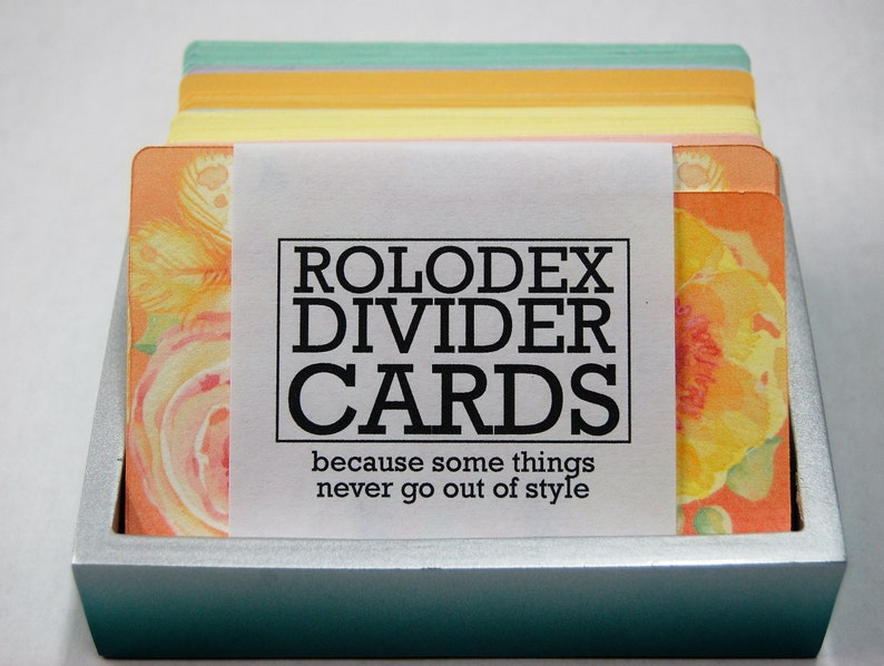 Rolodex Cards 6 Colors Lined | Etsy