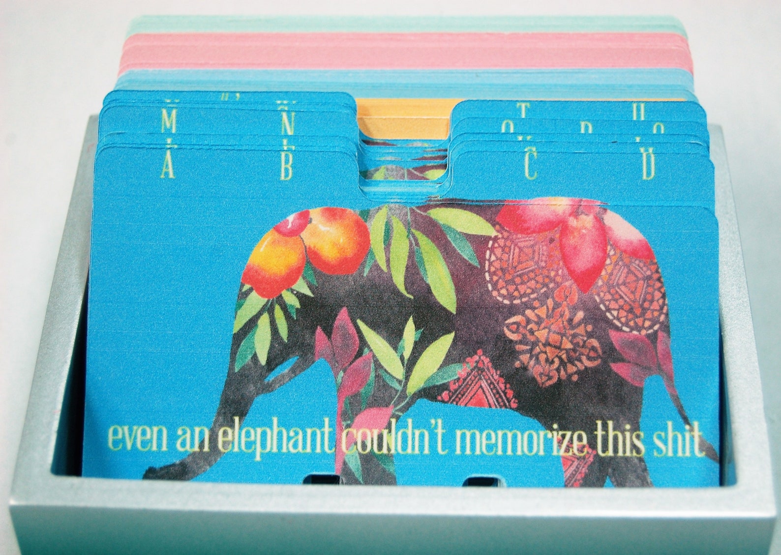 Rolodex Cards Double Sided 4 Color Set - Etsy