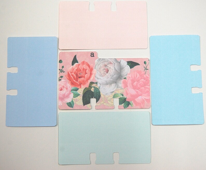 Rolodex Cards Double Sided 4 Color Set Pale Shabby Colors - Etsy