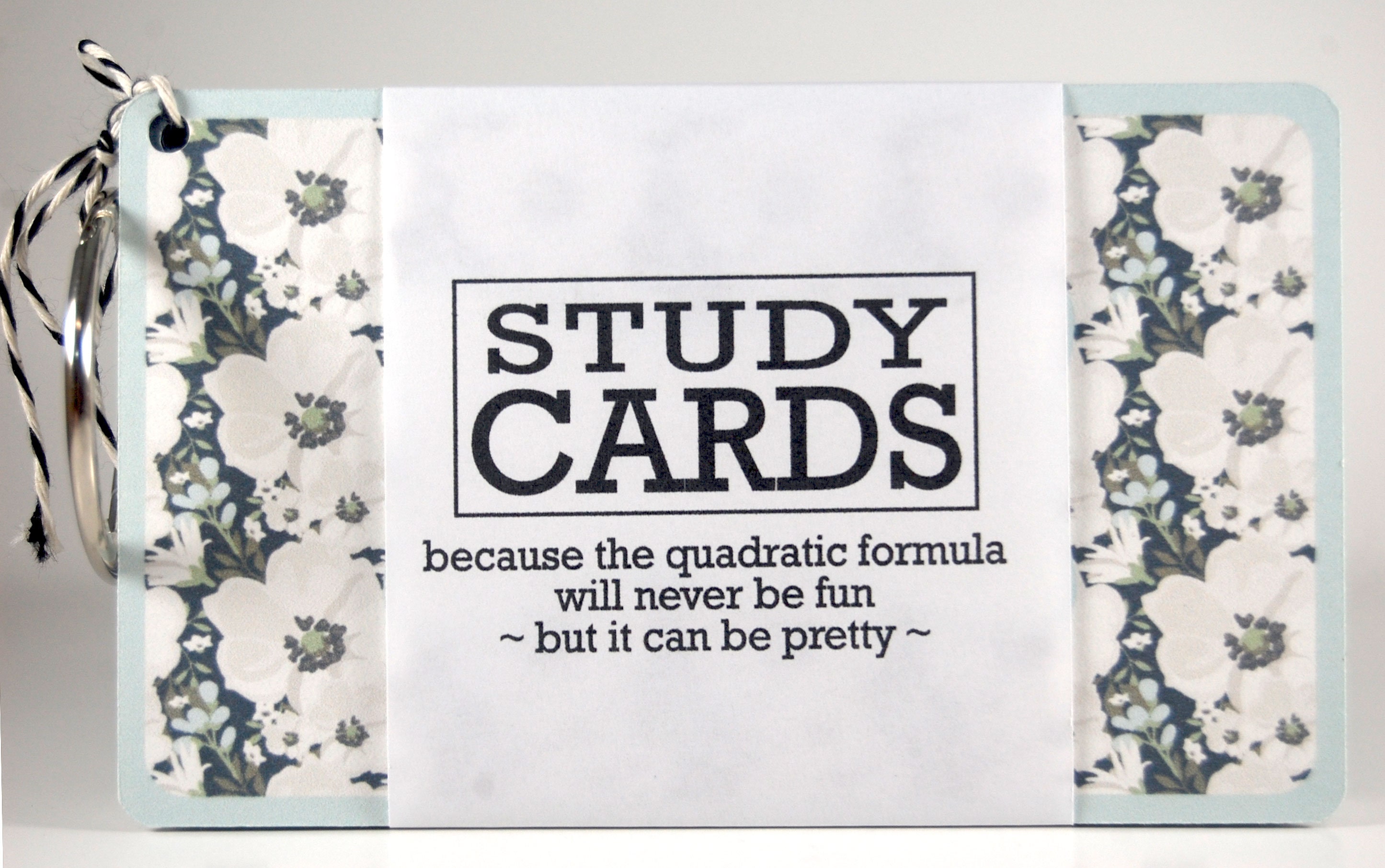 Study Card Refill in Floral Print - Etsy