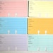 Rolodex Cards 6 Colors Contacts - Etsy