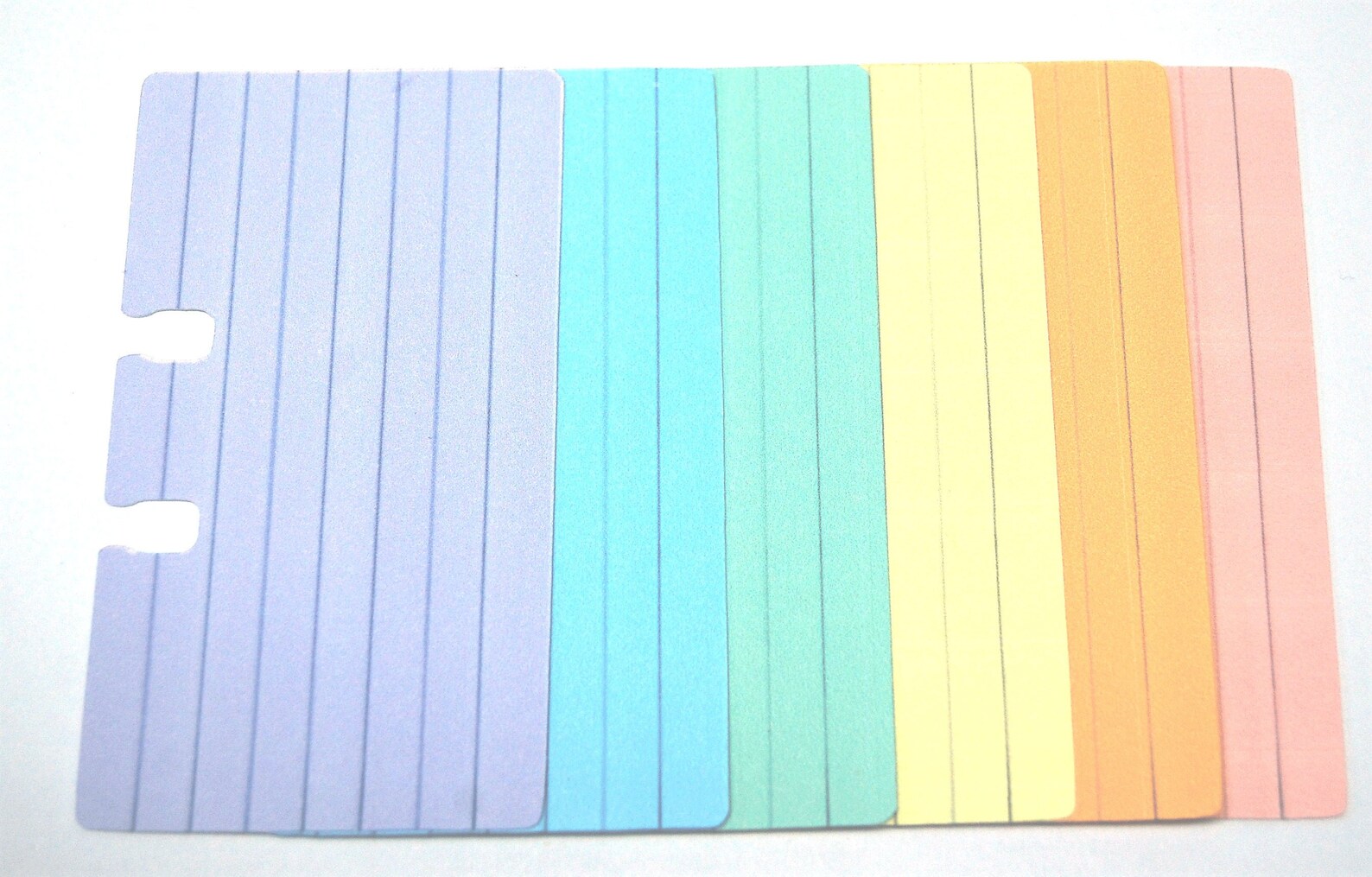 Rolodex Cards 6 Colors Lined - Etsy