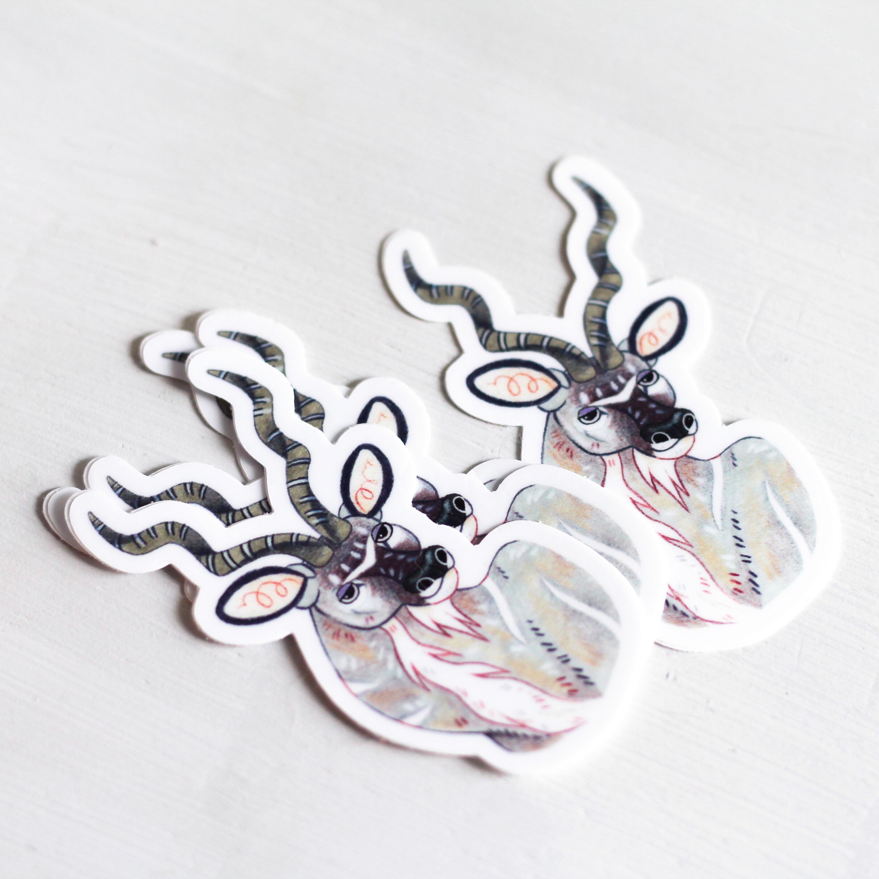 Chill Kudu Sticker for Water Bottle, Laptop, Planner, Deer and Wildlife ...