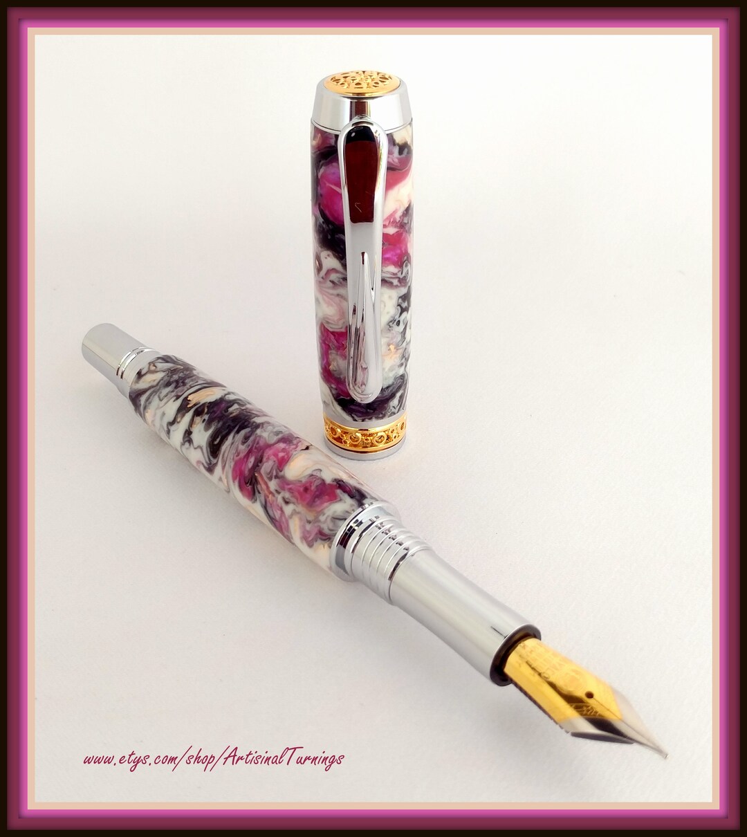 Jr Anthony Fountain Pen in "pink Ice" - Etsy