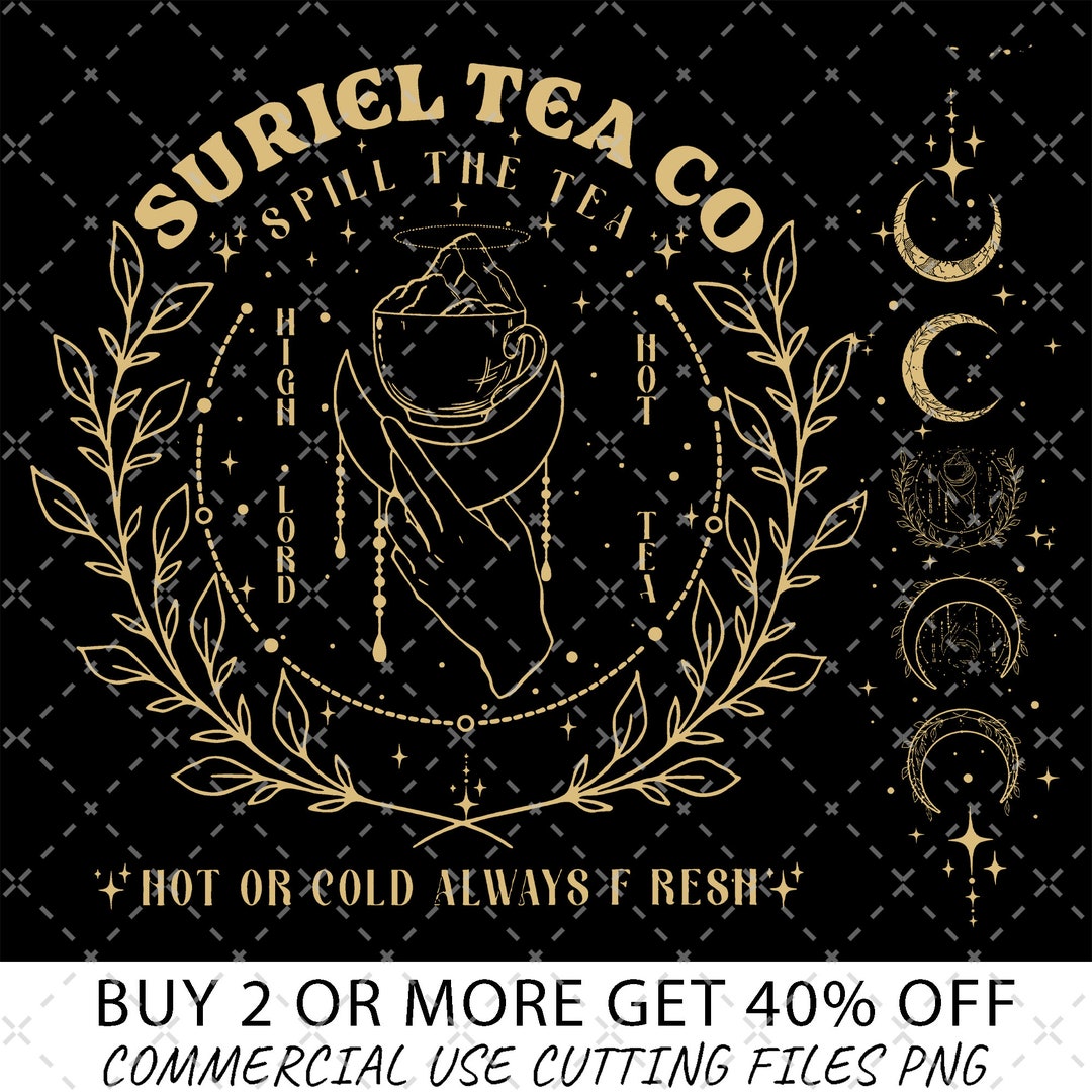 Suriel Tea Co Png, Acotar Tea Png, Bookish Png, Sarah J Maas Png, A ...