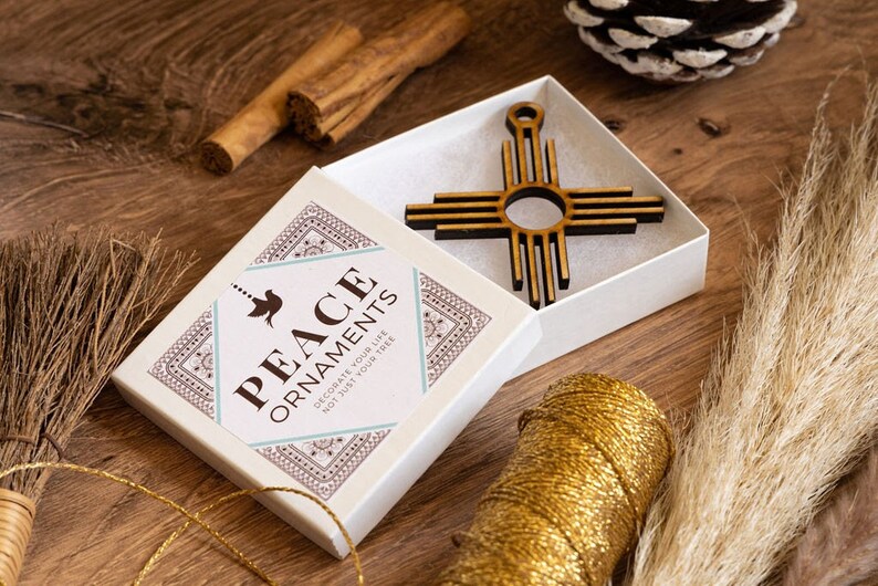 Zia Ornament, Zia Tree Ornament, Zia Pueblo Christmas Ornament, Zia ...