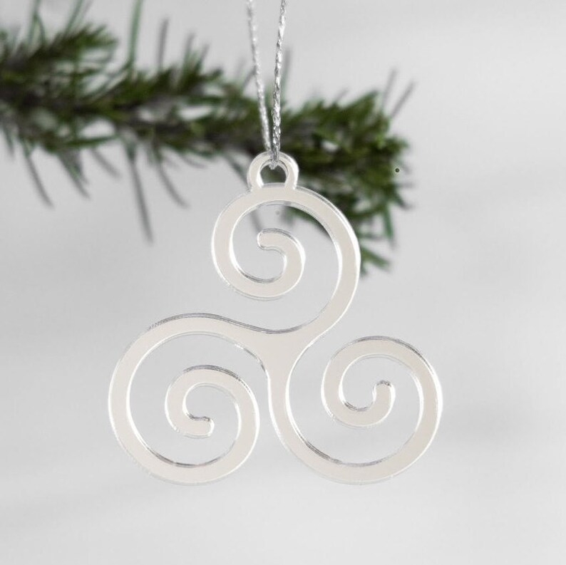 Celtic Spiral Ornament Celtic Tree Ornament Celtic Christmas - Etsy