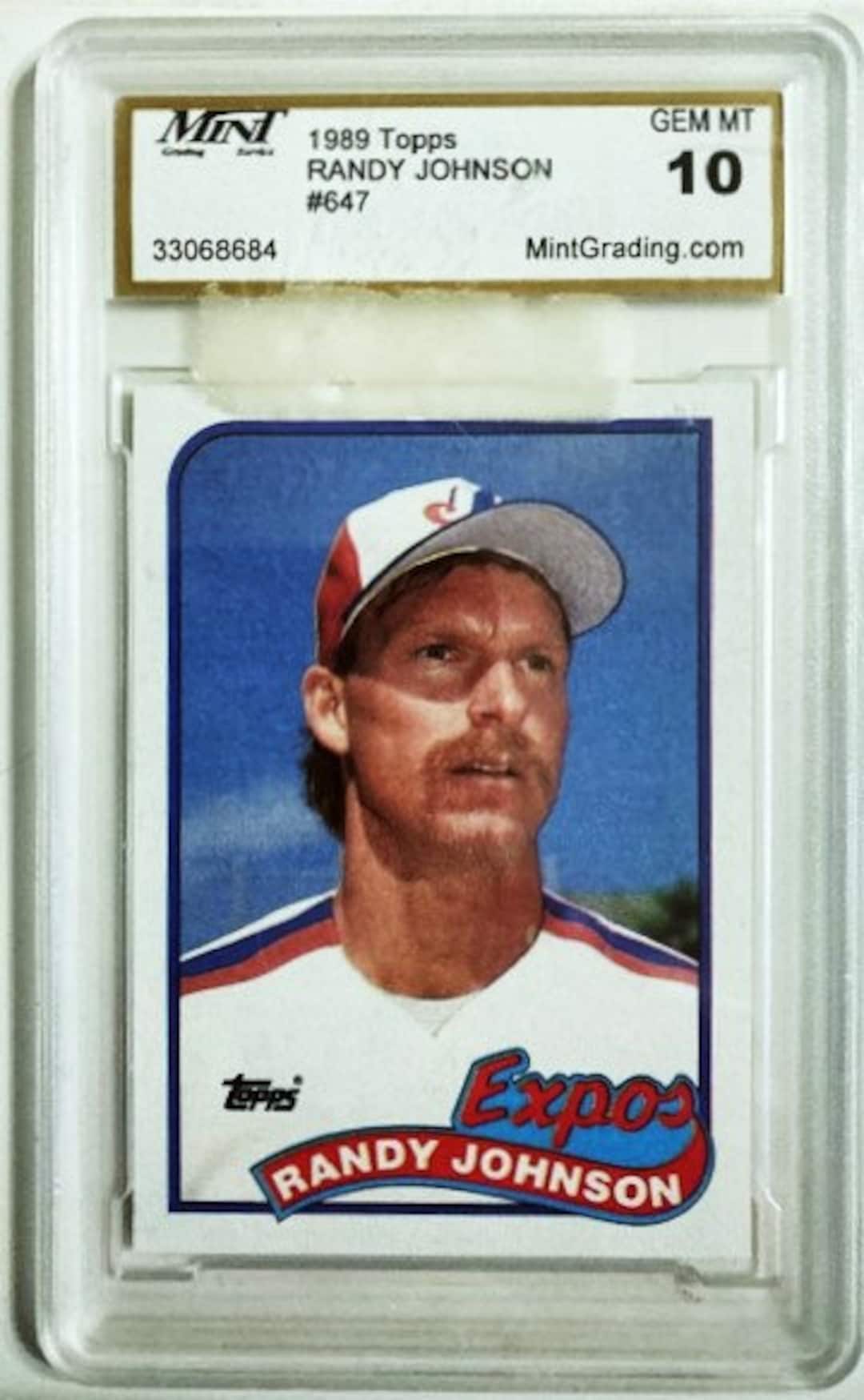 Baseball Rookie Card Randy Johnson 1989 Topps 647 - Etsy UK