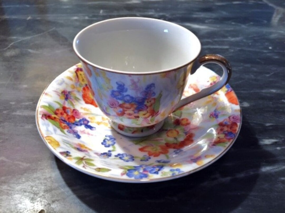 MERIT (japan) Demitasse Cup and Saucer Set (occupied Japan) - Etsy