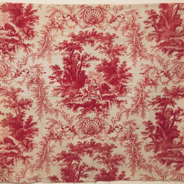 English Toile Fabric - Etsy