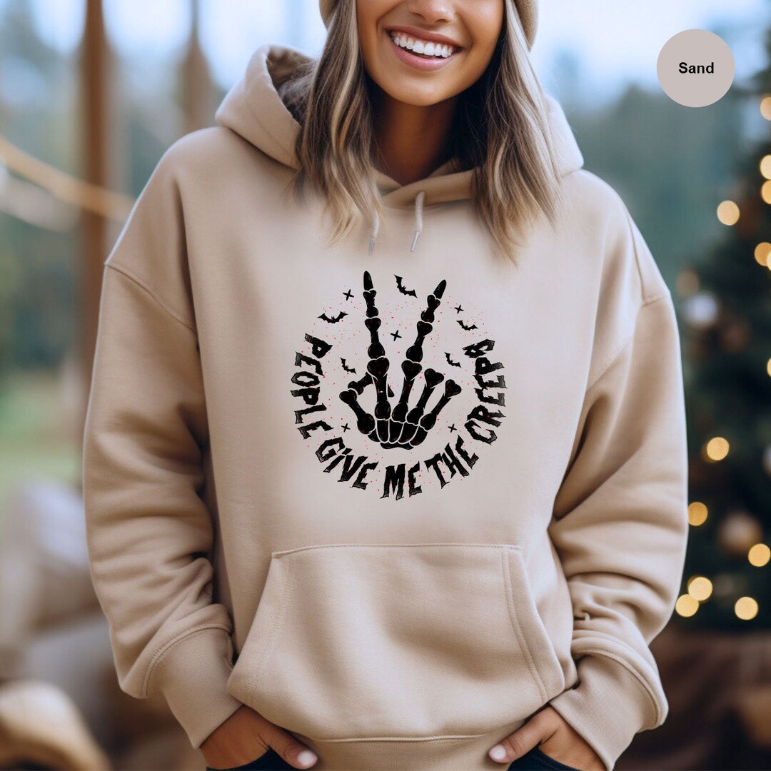 People Give Me the Creeps Halloween Sweatshirt, People Give Me the ...