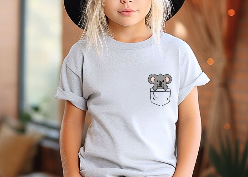 Pocket Koala T-shirt, Birthday Koala Shirt, Pocket Koala Toddler, Koala ...