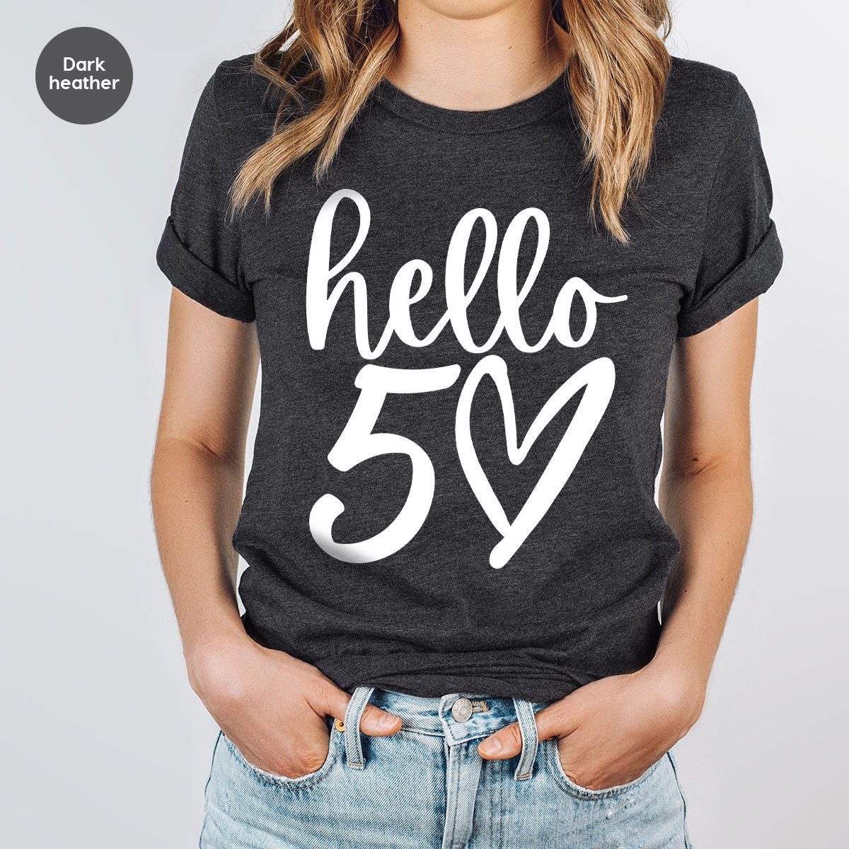 50th Birthday Shirt, Hello 50 Tshirt, Fifty Years Old Gift, Hello Fifty Shirt, 50 Years Old ...