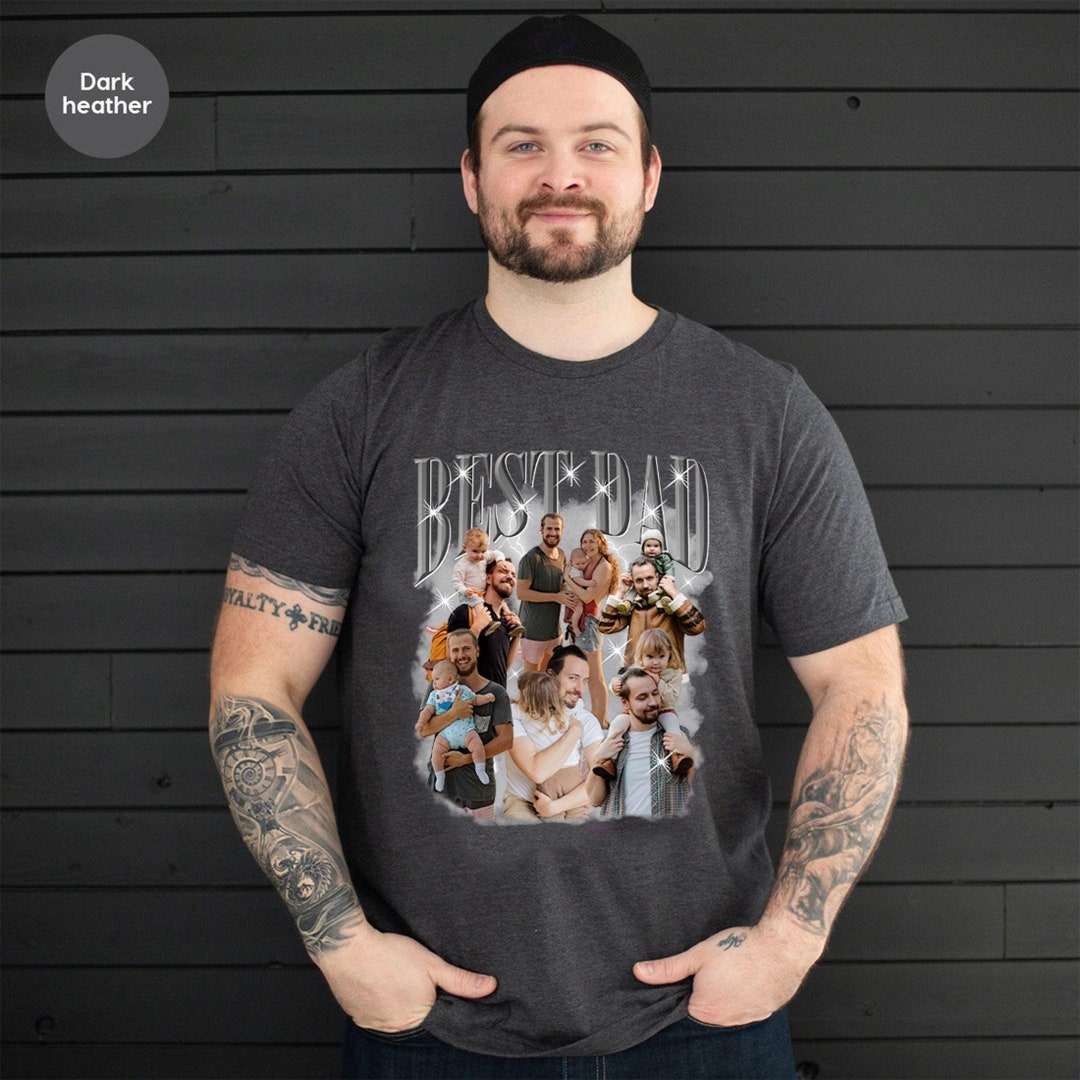Dad Customized Bootleg Shirt, Custom Dad T Shirt, Custom Photo Shirt ...