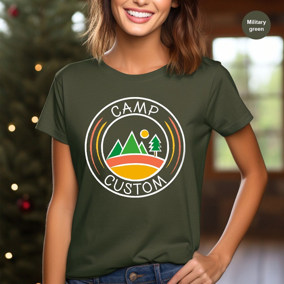 Custom Camp T-shirt, Personalized Camp Crew Tshirt, Family Camping ...