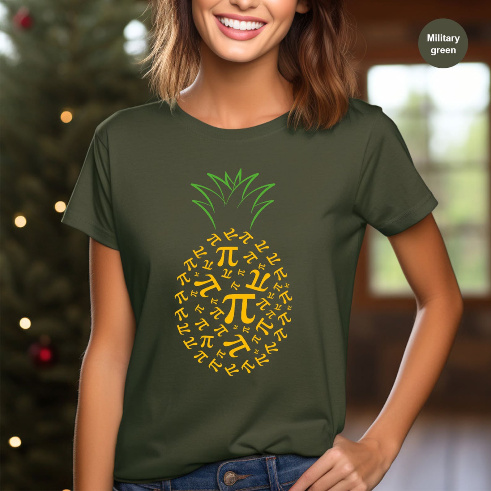 Pi Day Math Teacher Shirt,funny Pineapple Pi Day Shirt, Pi Symbol T ...