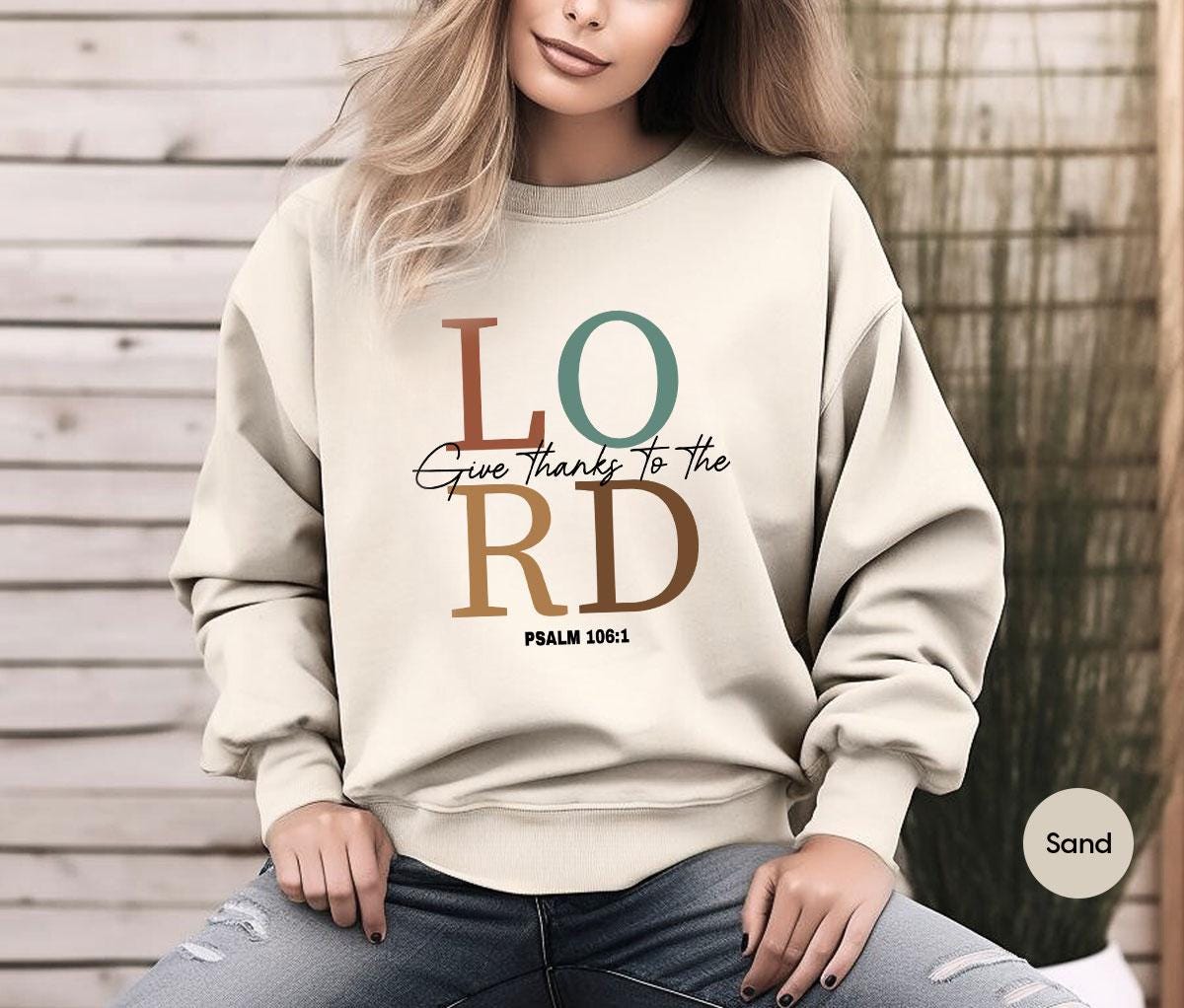 Give Thanks to the Lord Tees and Sweaters, Fall Christian Sweatshirt ...