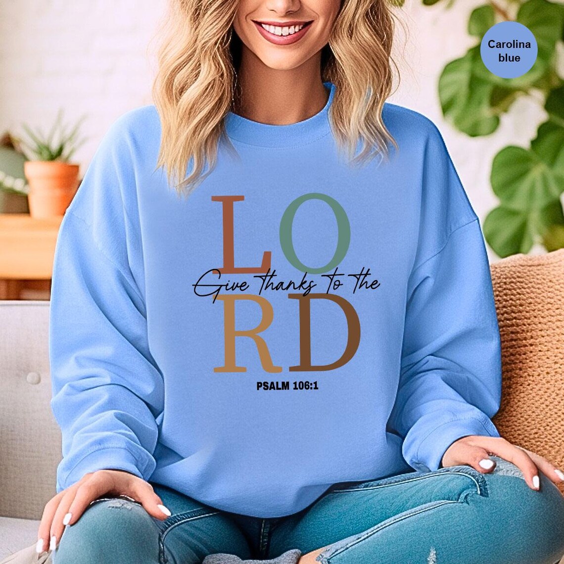 Give Thanks to the Lord Tees and Sweaters, Fall Christian Sweatshirt ...